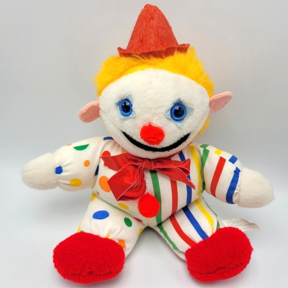 Bantam | Toys | Bantam Chime Circus Clown 2 Plush Vintage Felt Polka ...